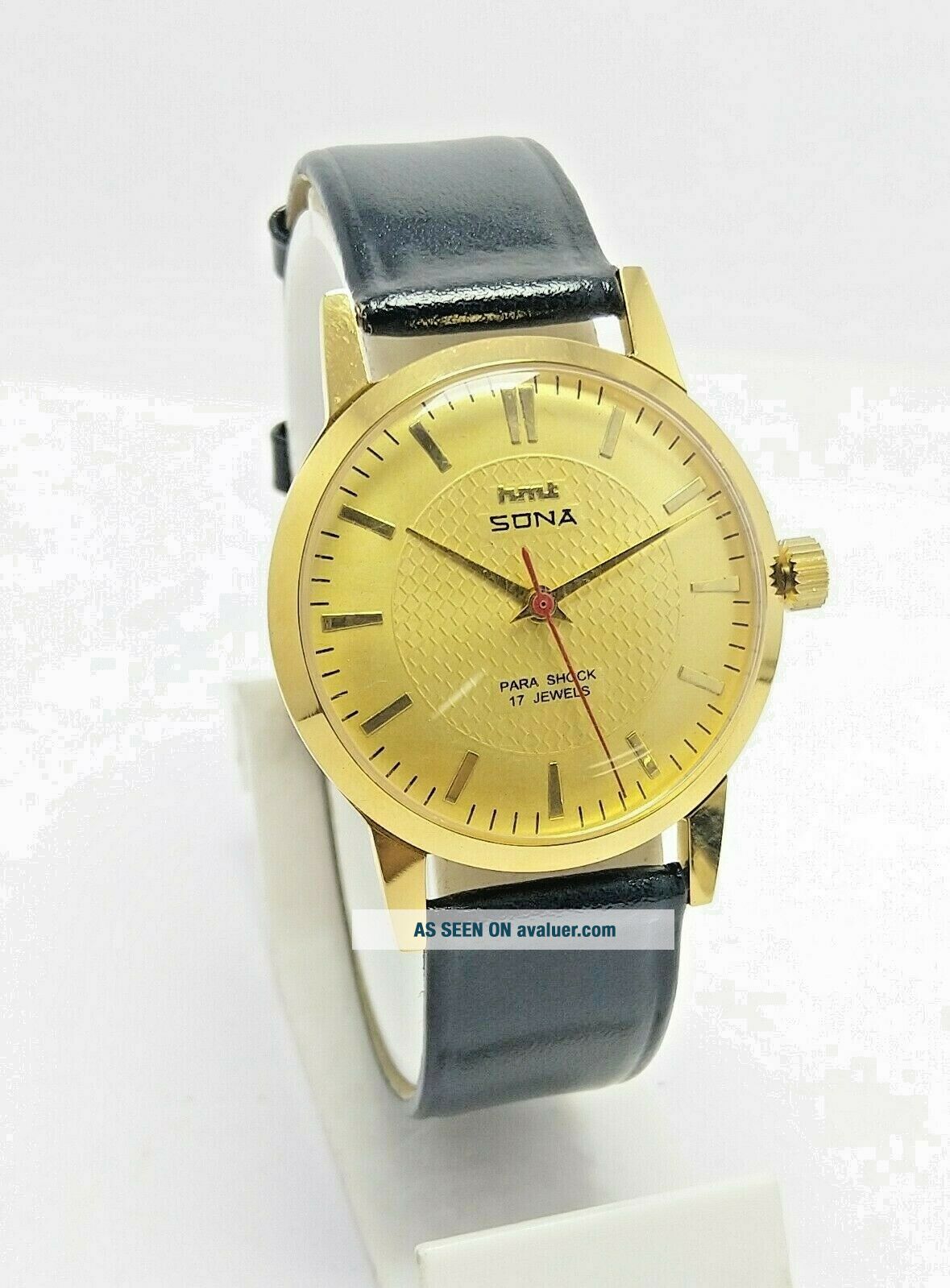 VINTAGE HMT SONA GOLDEN HAND WINDING 17J WRIST WATCH MEN ' S INDIA MADE ...