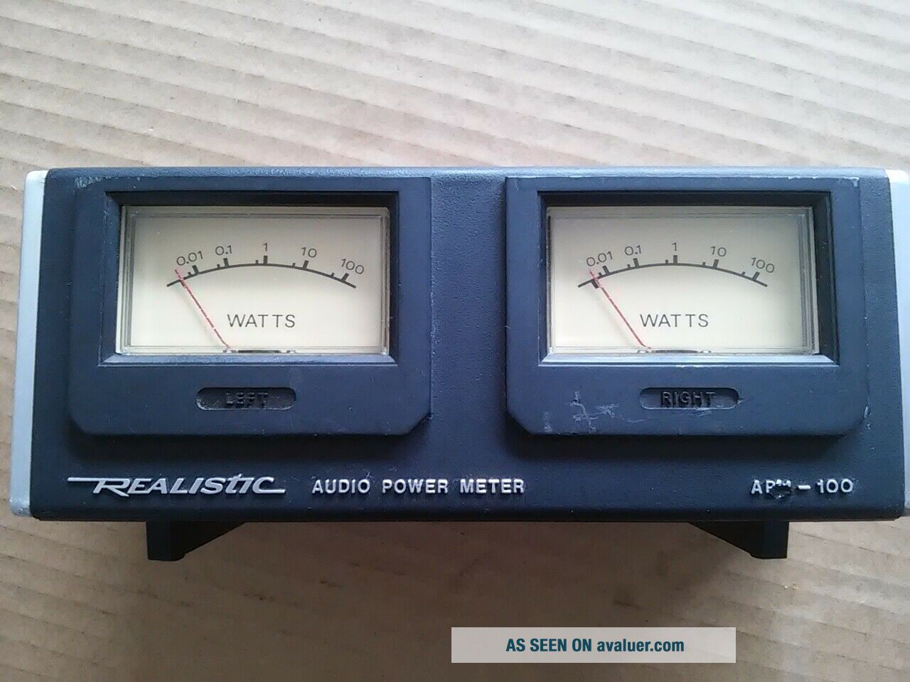 Vintage Realistic Audio Power Dual Meter 100w APM - 100 Radio Shack ...