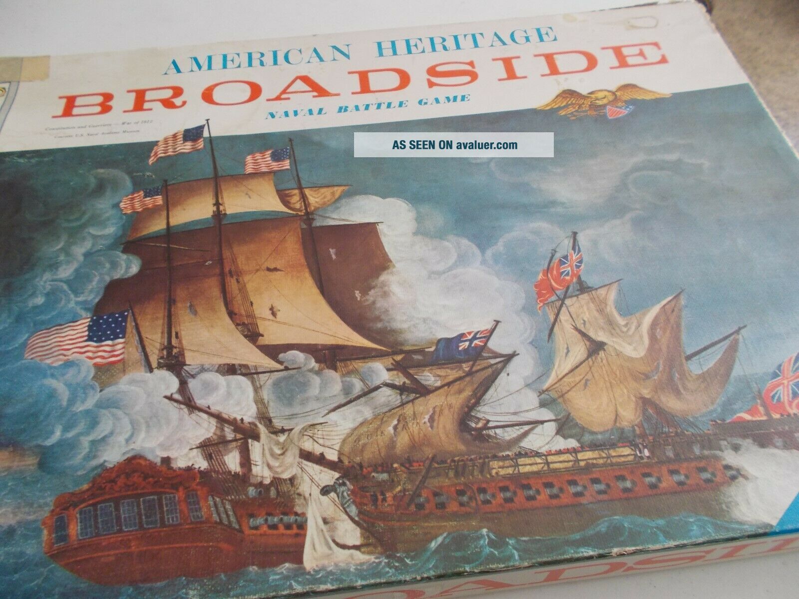 Vintage American Heritage BROADSIDE Naval Battle Board Game 1962 Milton ...