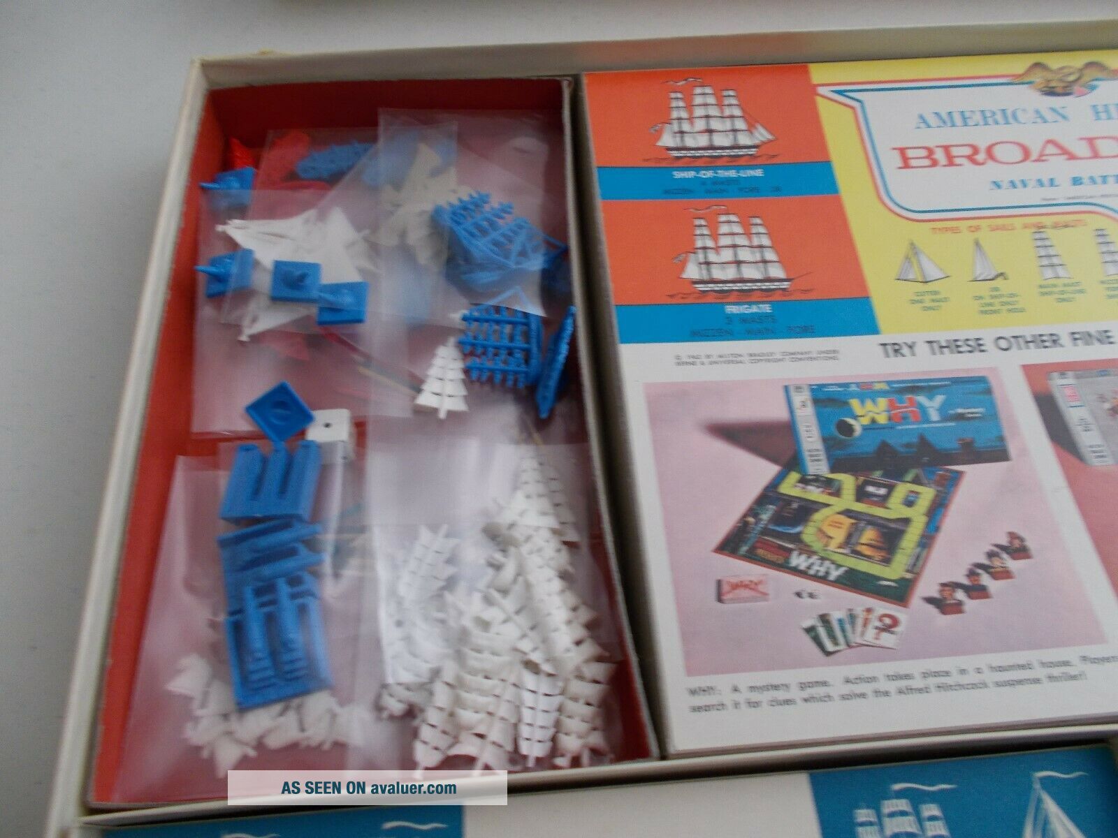 Vintage American Heritage BROADSIDE Naval Battle Board Game 1962 Milton ...