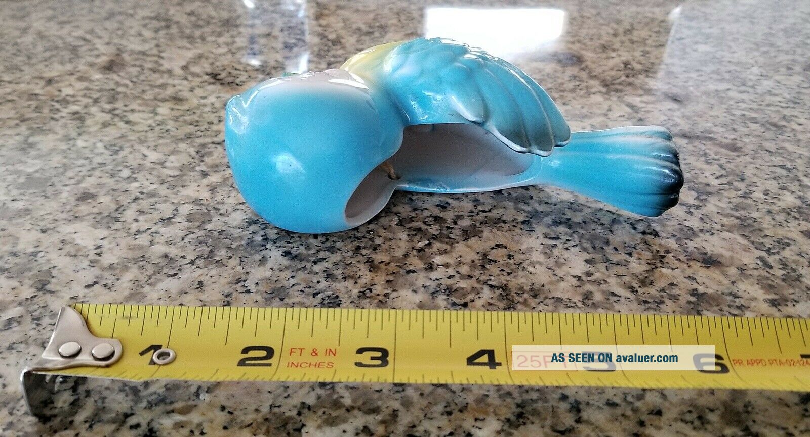 Vintage Lefton Blue Bird Pocket Vase | #7147001