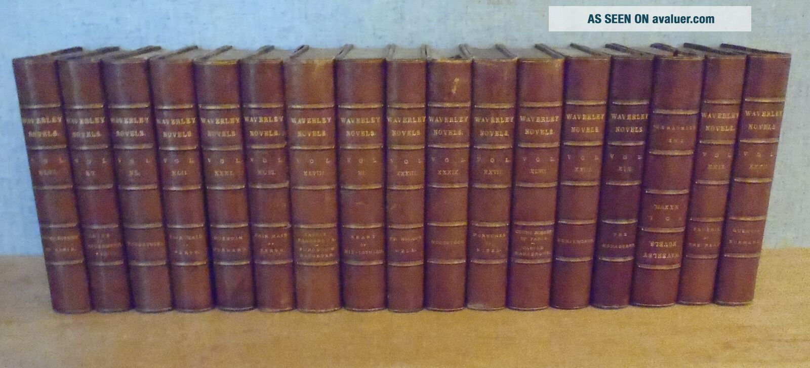 WAVERLEY NOVELS By Sir Walter Scott 1856 - 57 Adam And Charles Black ...