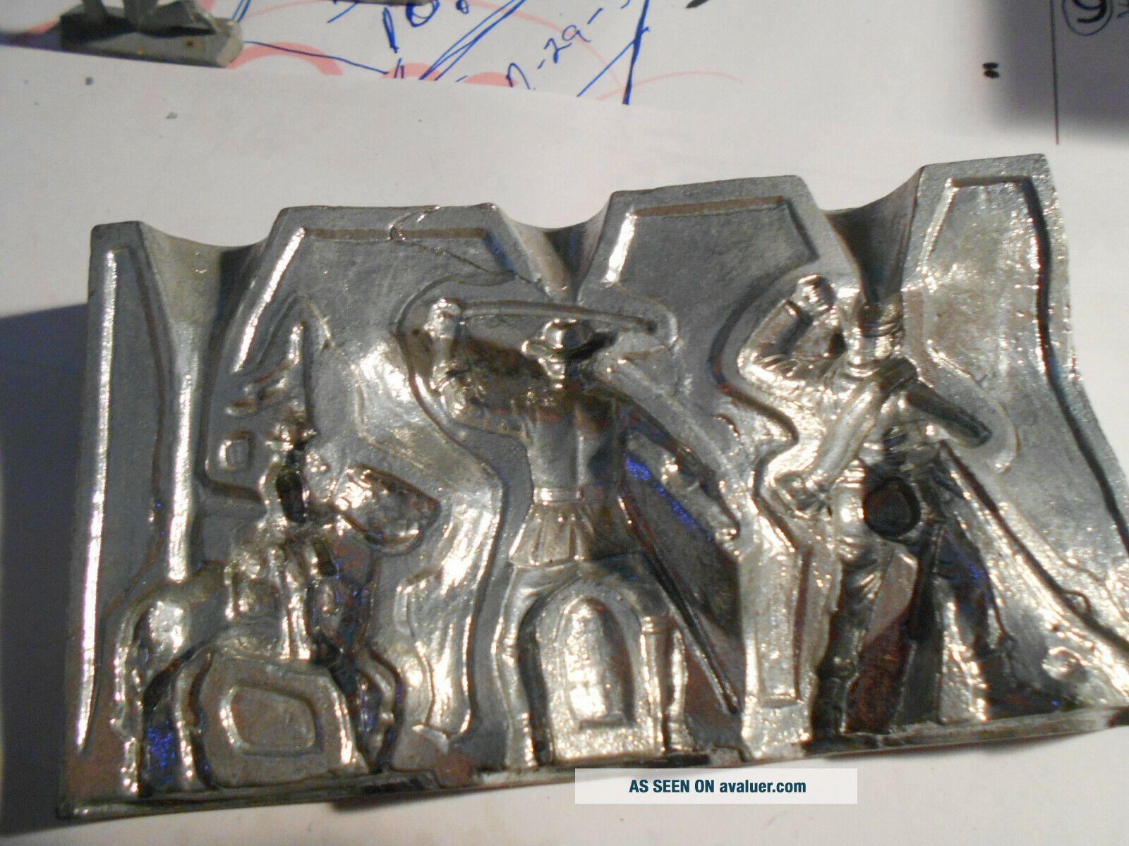 Vintage Metal Casting Mold - Lead Toy Civil War Soldier | #7137583