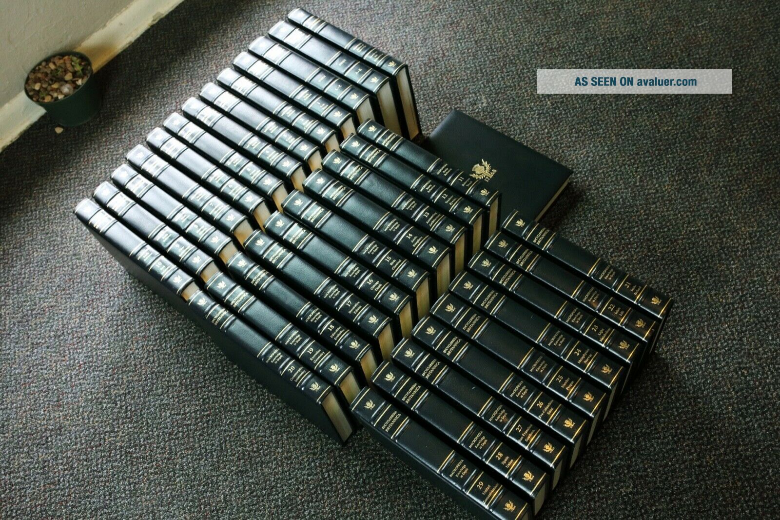 Encyclopedia Britannica Complete Set 1995 15th Edition Navy Leather ...