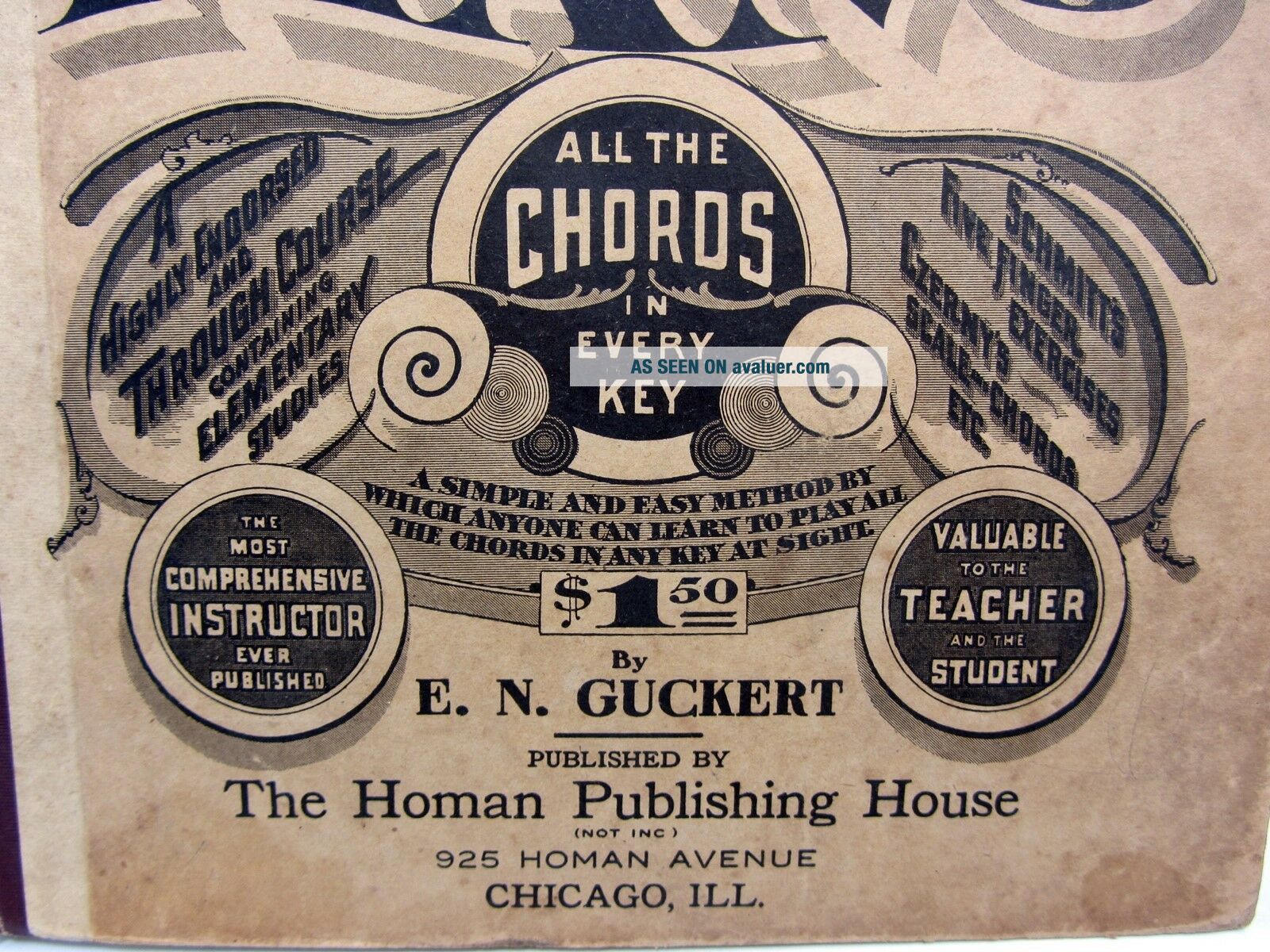 Vintage 1903 Sheet Music THE RAPID INSTRUCTOR For The PIANO By E. N ...