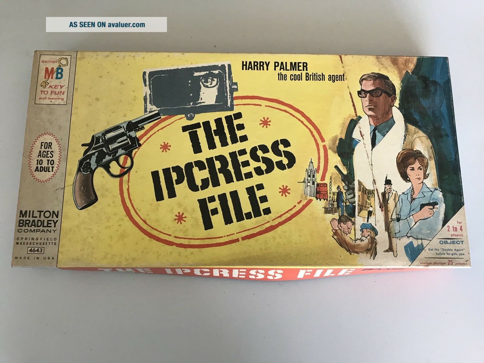 Vintage Milton Bradley The Ipcress File Board Game 1966 TV Complete ...