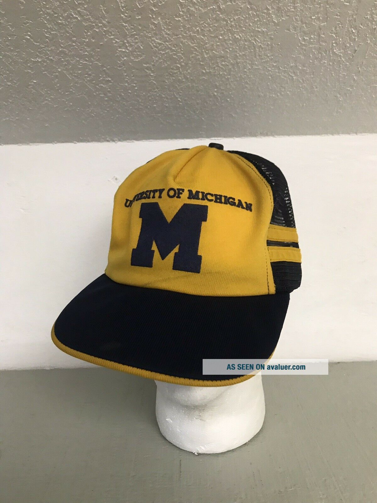 Vintage University Of Michigan Wolverines U Of M Snapback Hat Cap ...