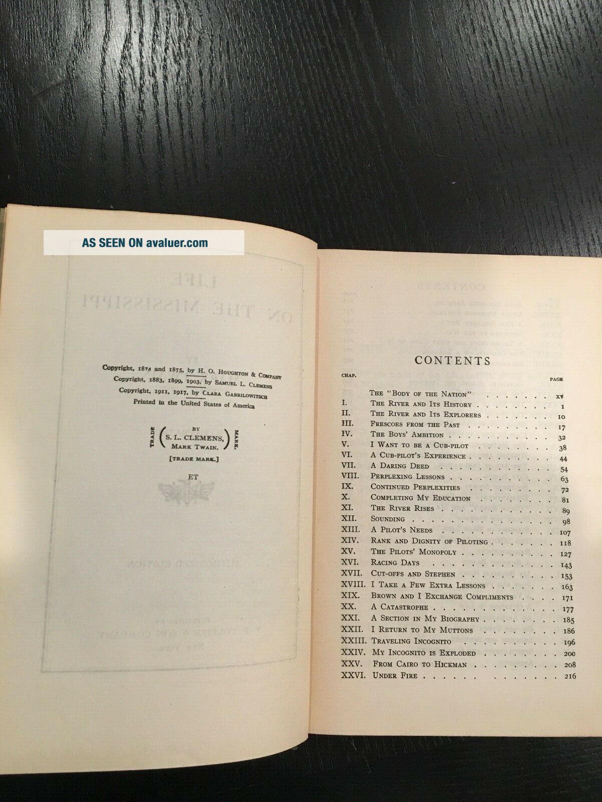 Mark Twain Vintage " Life On The Mississippi " | #7179456