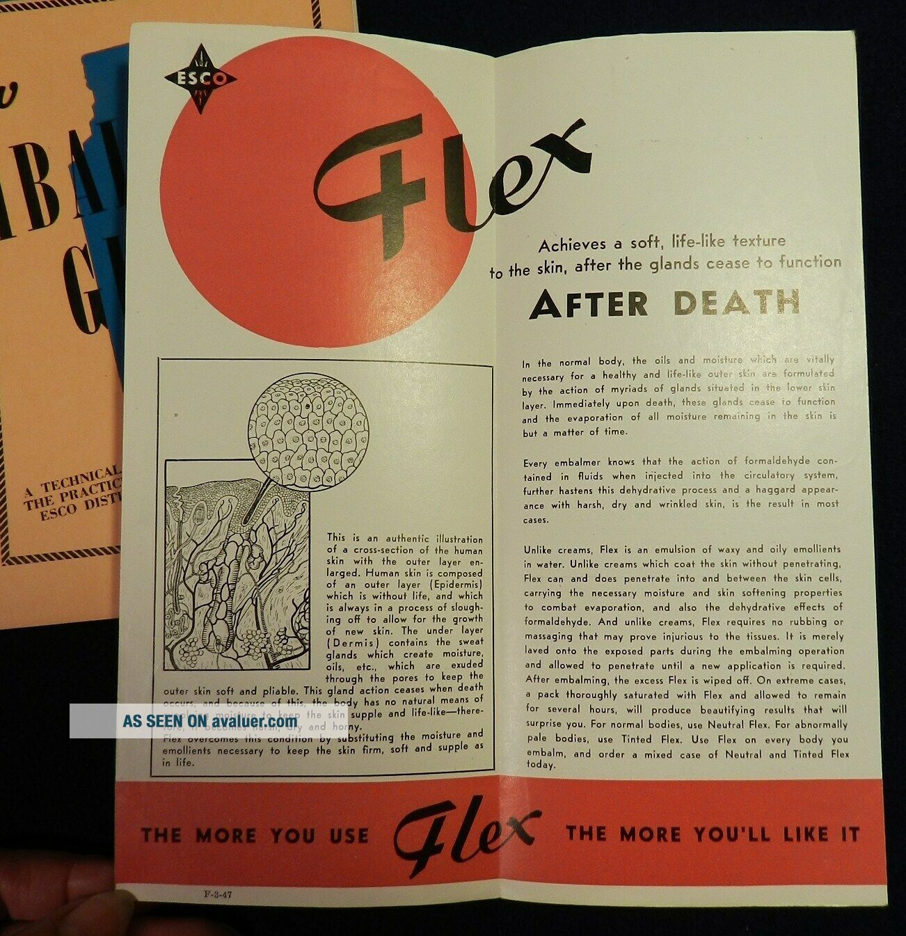 Vtg 1940s Mortuary Funeral Home Director Esco Fluids Abnormal Embalming ...