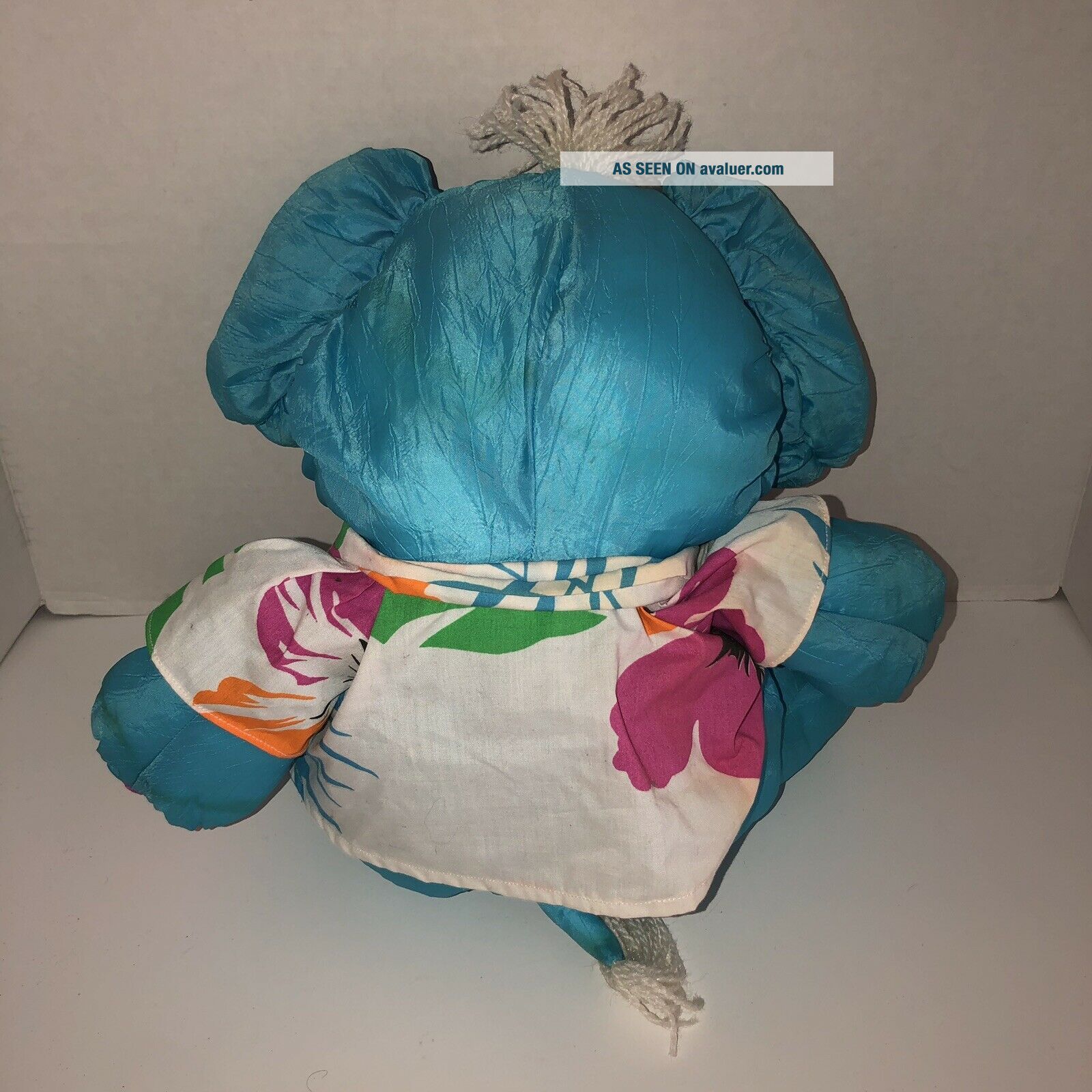 VTG 80s Fisher Price WILD PUFFALUMP Blue Elephant Stuffed Plush ...