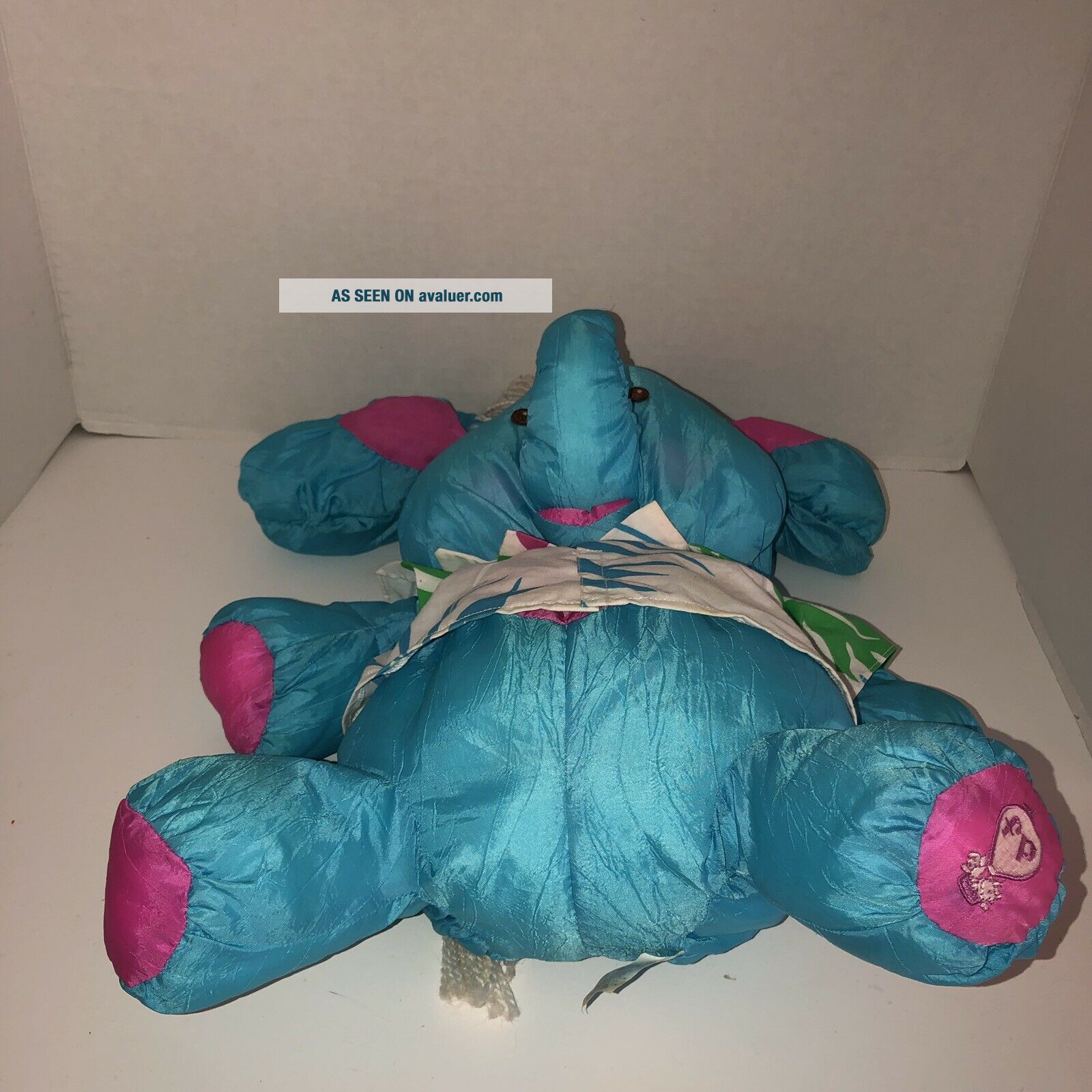 VTG 80s Fisher Price WILD PUFFALUMP Blue Elephant Stuffed Plush ...