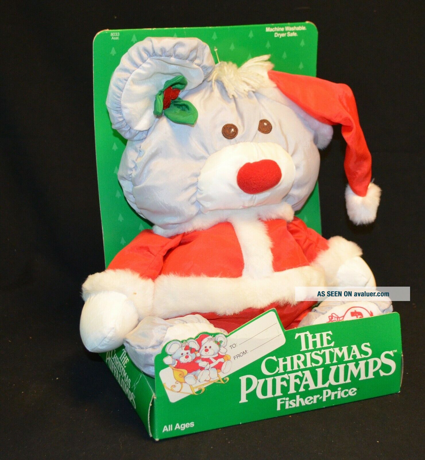 VINTAGE 1988 FISHER PRICE CHRISTMAS PUFFALUMPS MOUSE 8033 NEVER REMOVED ...
