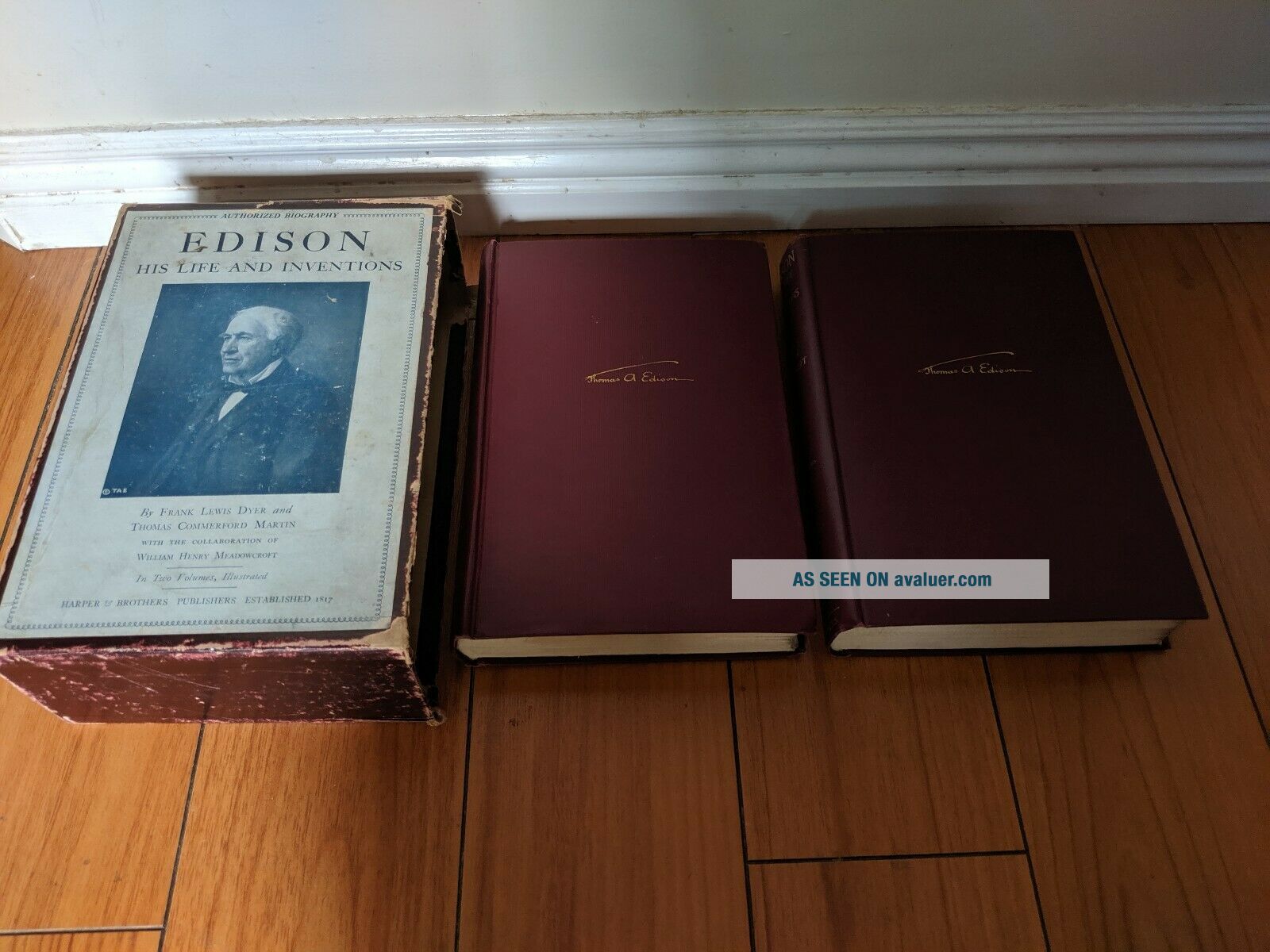 Thomas Edison His Life And Inventions 1&2 Signed By William Henry ...