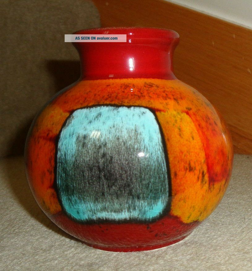 Vintage 1990s Poole Studio Pottery Living Glaze Gemstone Vase Signed ...