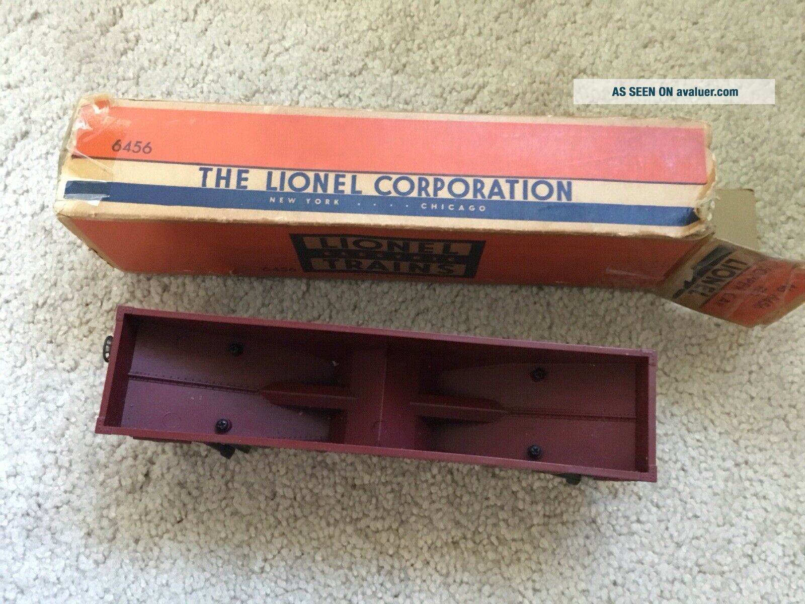 Vintage Lionel Electric Red Hopper Train Car 6456 | #7315246