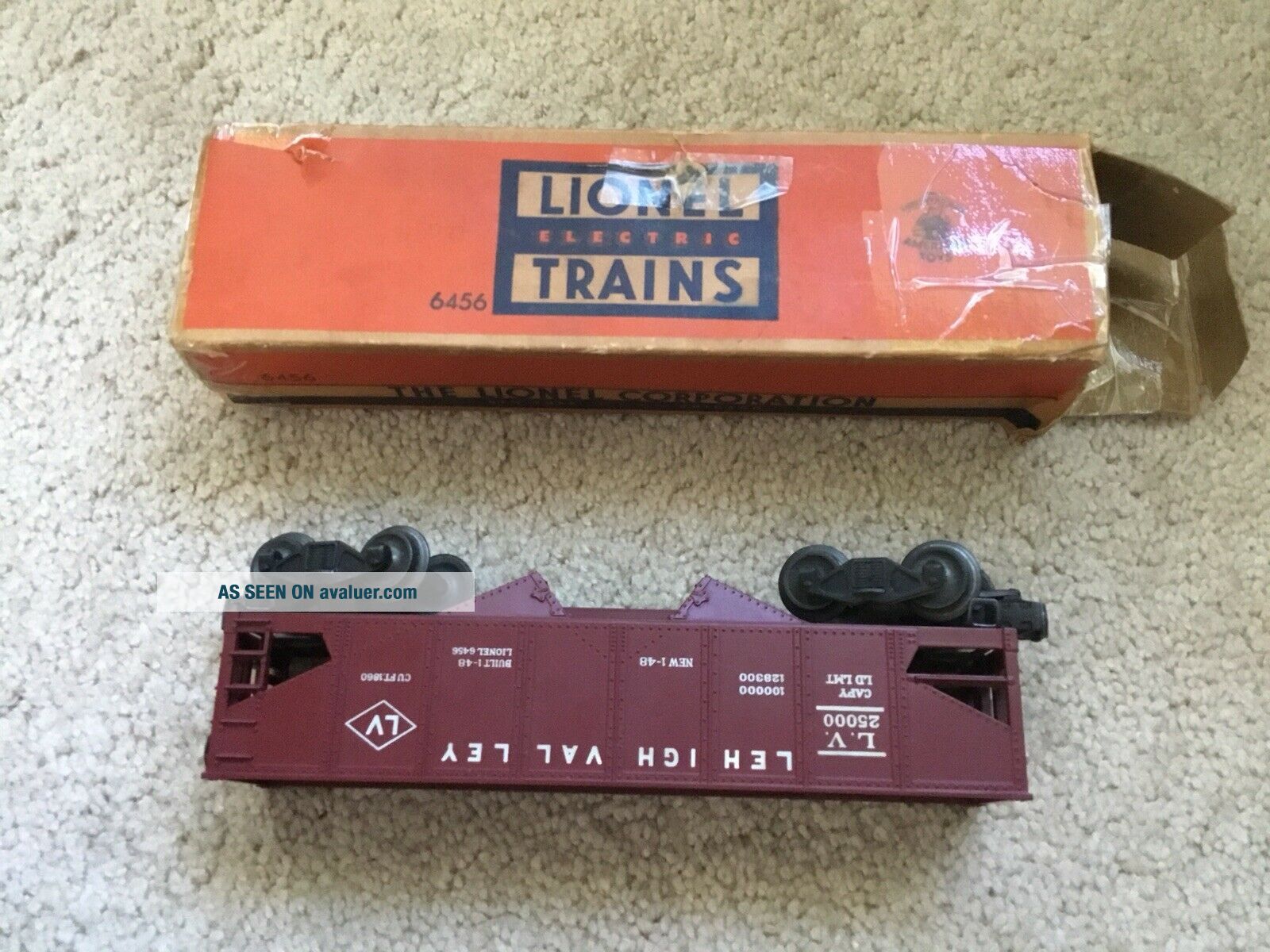 Vintage Lionel Electric Red Hopper Train Car 6456 | #7315246