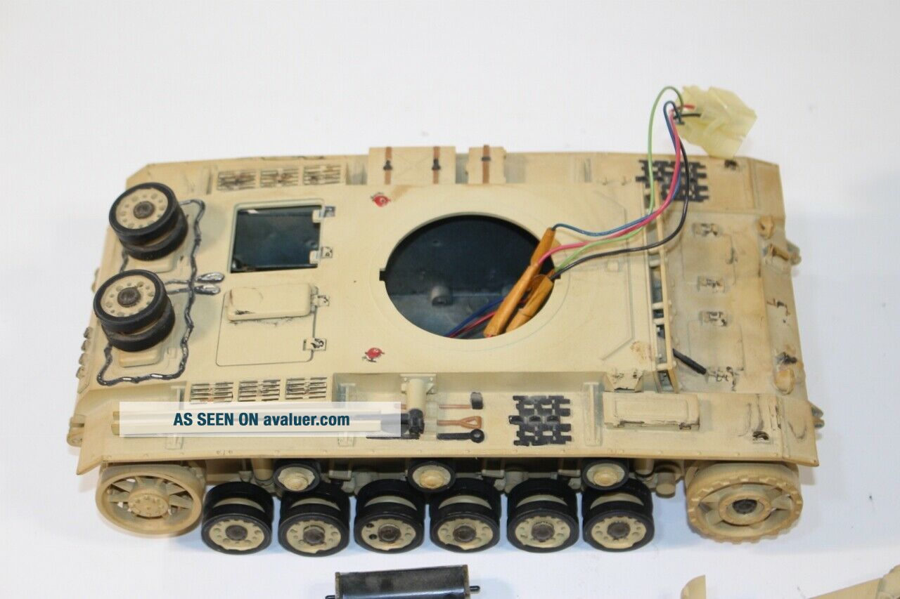 Motorized VTG Tamiya Mokei Built Custom German Tiger I Roller Rolling ...
