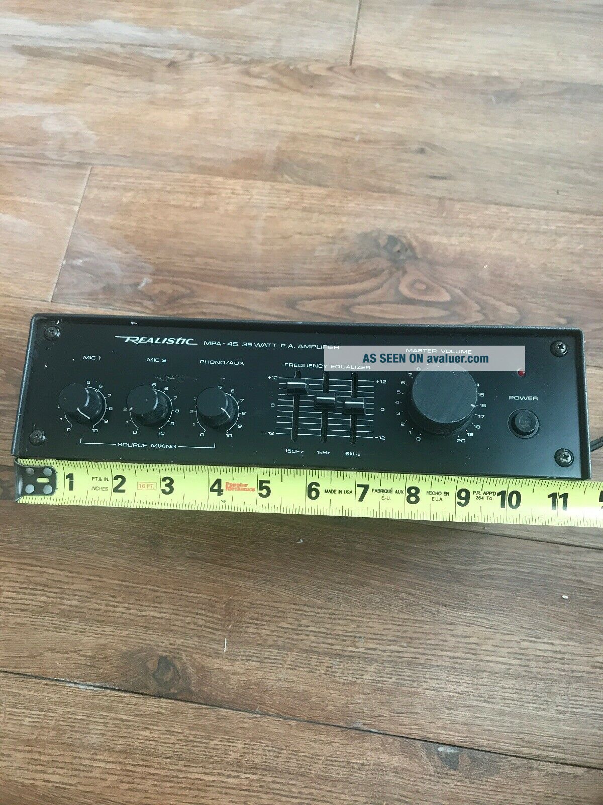VINTAGE REALISTIC MPA - 45 35w 3 Channel Audio Mixer With Amplifier And ...