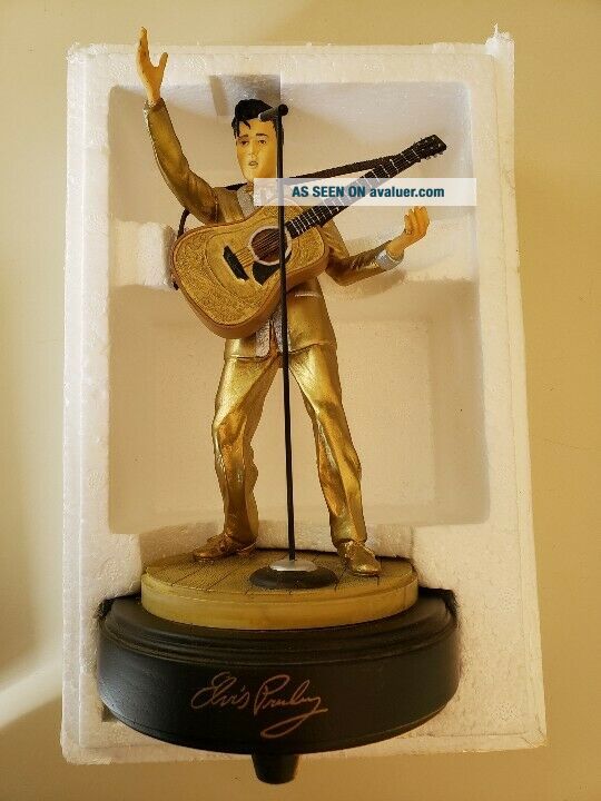 Vintage Hamilton Elvis Presley Music Box Gold Lame Suit | #7332003