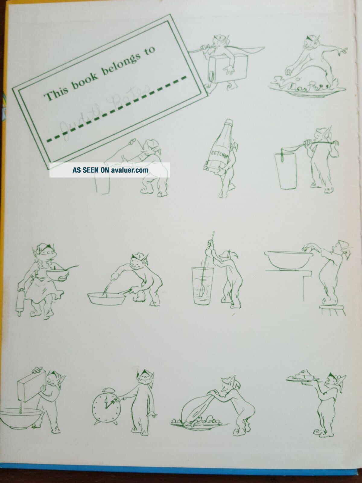 Vintage 1952 Little Mother ' S Cook Book Illustrated By Jack O ' Hara ...