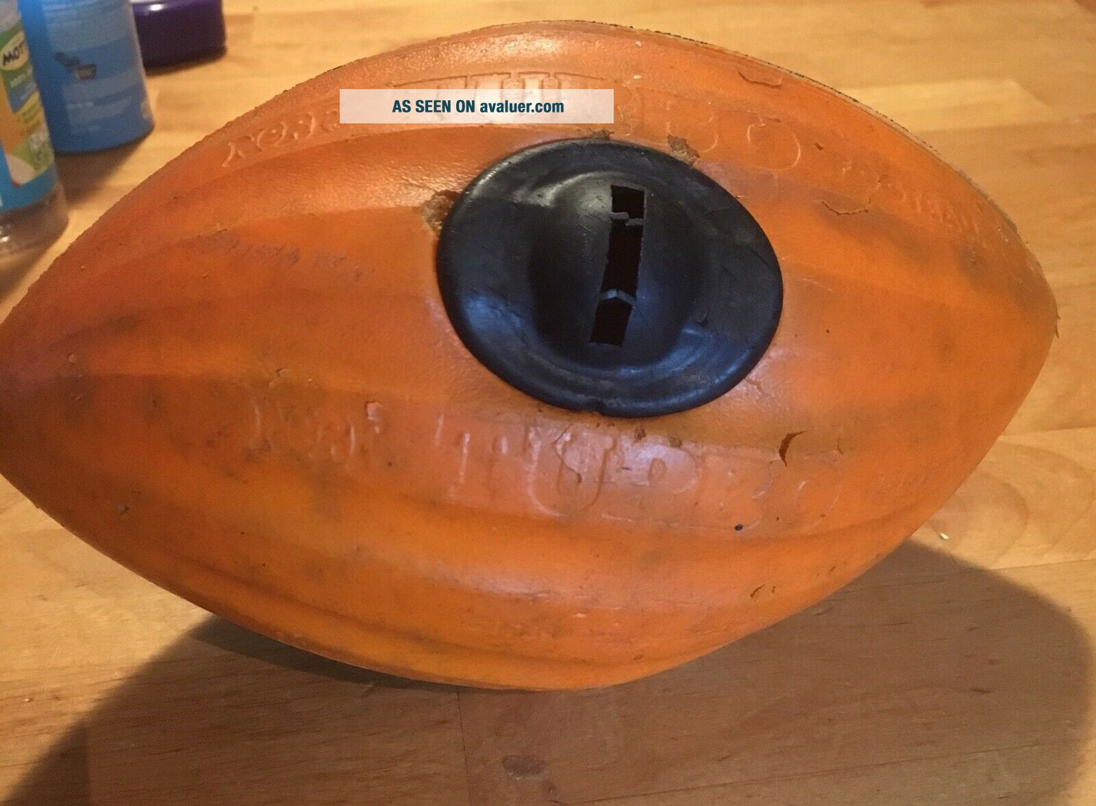 Vintage 1989 Nerf Turbo Black Orange Screamer Whistler Football | #7336876