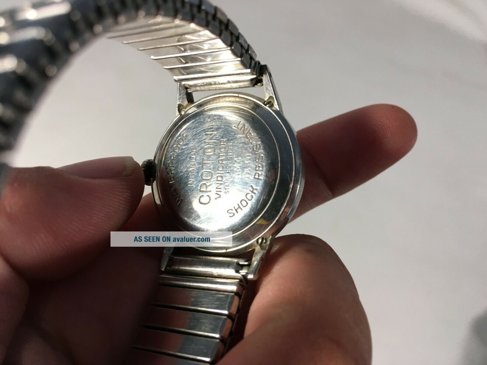 VTG CROTON VINDICATOR EL Wrist Watch Steel Waterproof INCABLOC Shock ...