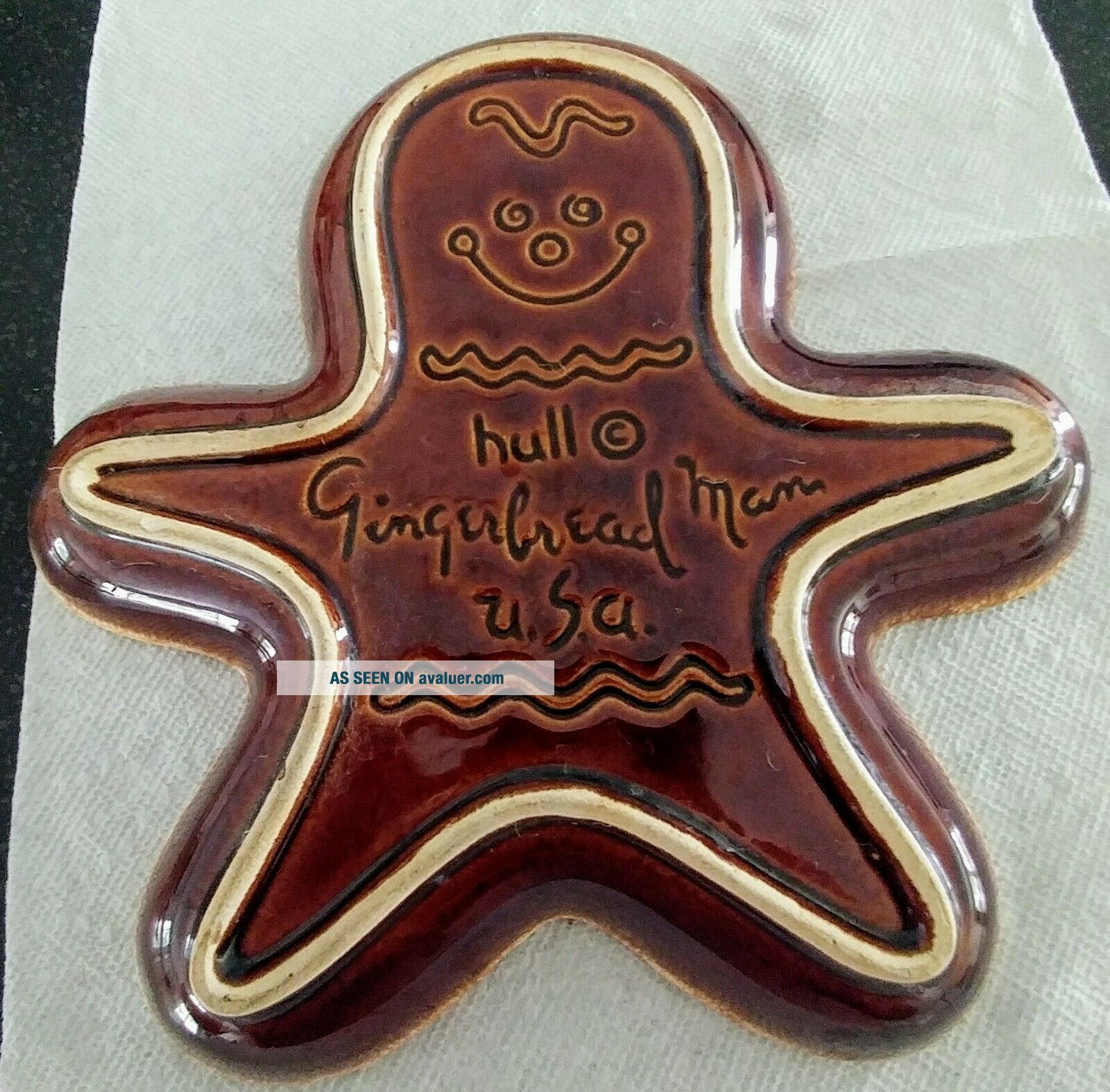 Vintage Hull Gingerbread Man Plate Platter | #7337179