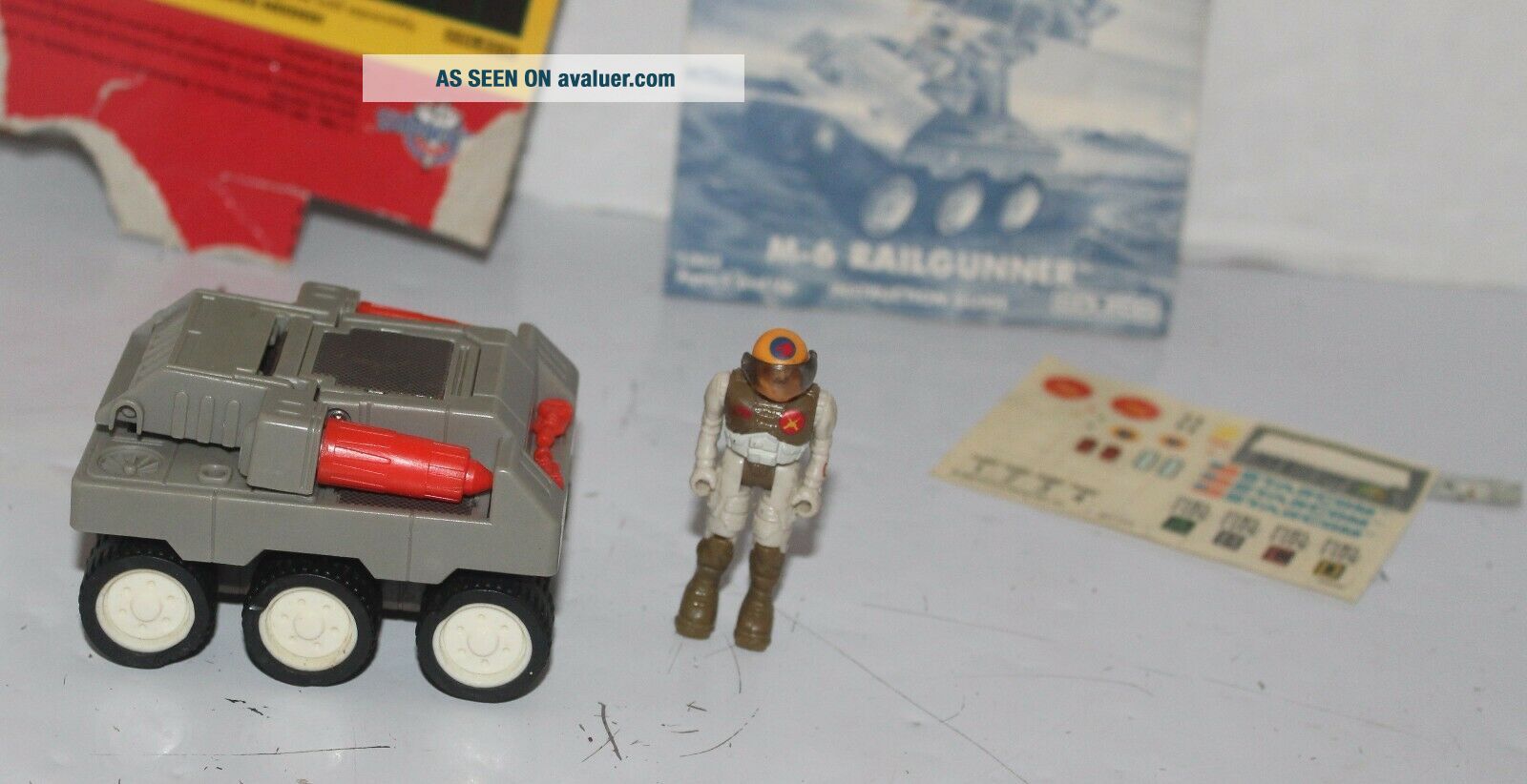 Vintage Starcom Railgunner M - 6 Capt Rick Ruffing Coleco 1986 Astro ...
