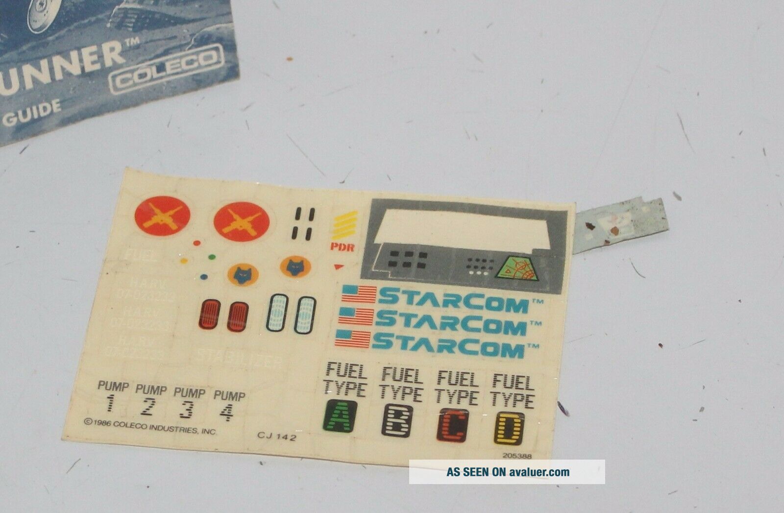 Vintage Starcom Railgunner M - 6 Capt Rick Ruffing Coleco 1986 Astro ...