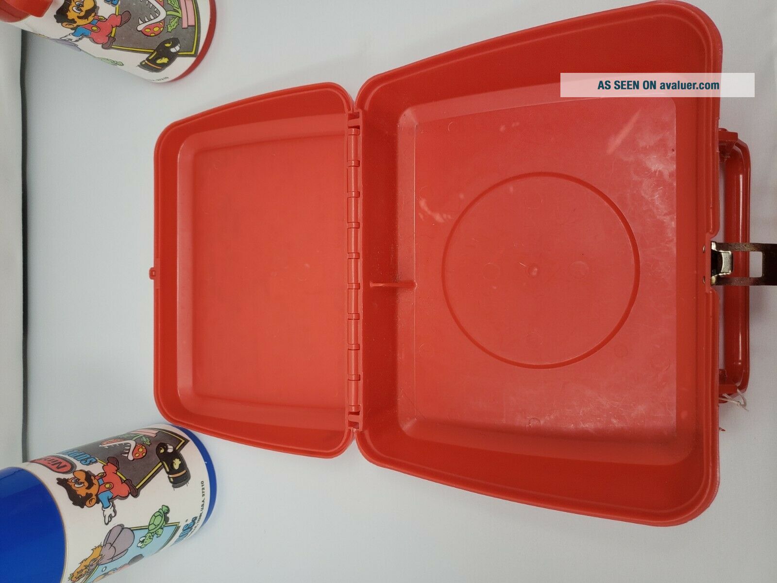 VINTAGE NINTENDO MARIO BROS LUNCHBOX ALADDIN WITH 2 THERMOS | #7311307