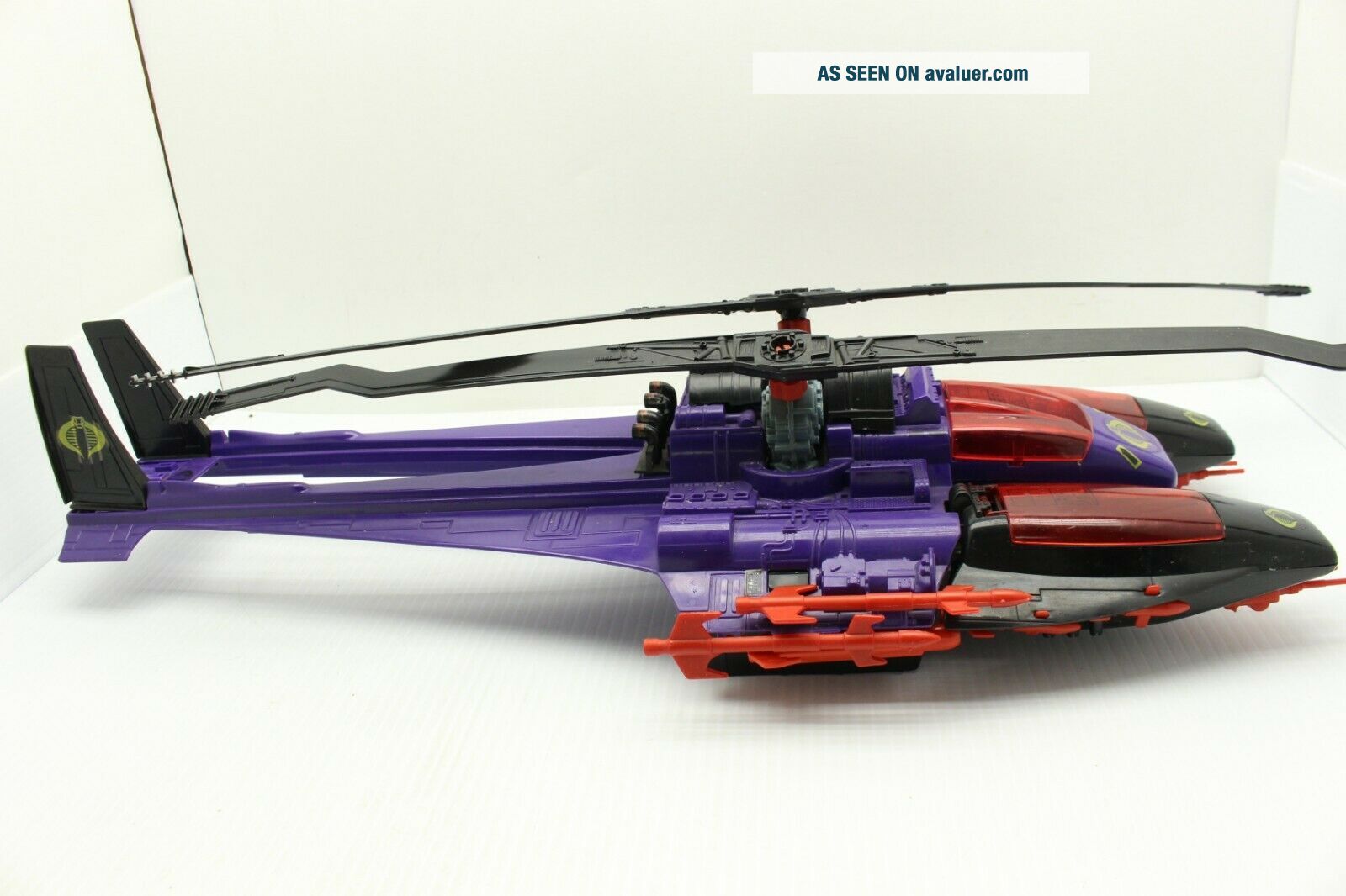 Vintage 1987 GI Joe Cobra MAMBA Helicopter Vehicle W/ Gyro Viper Near ...