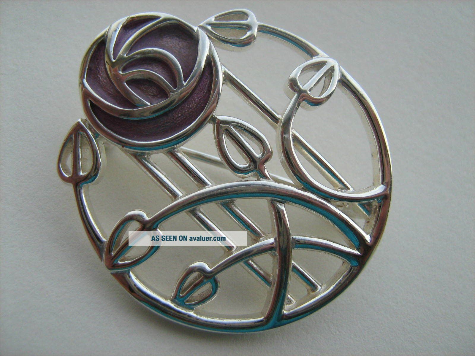 Vintage Malcolm Gray Ortak Scottish Silver Enamel Mackintosh Glasgow ...