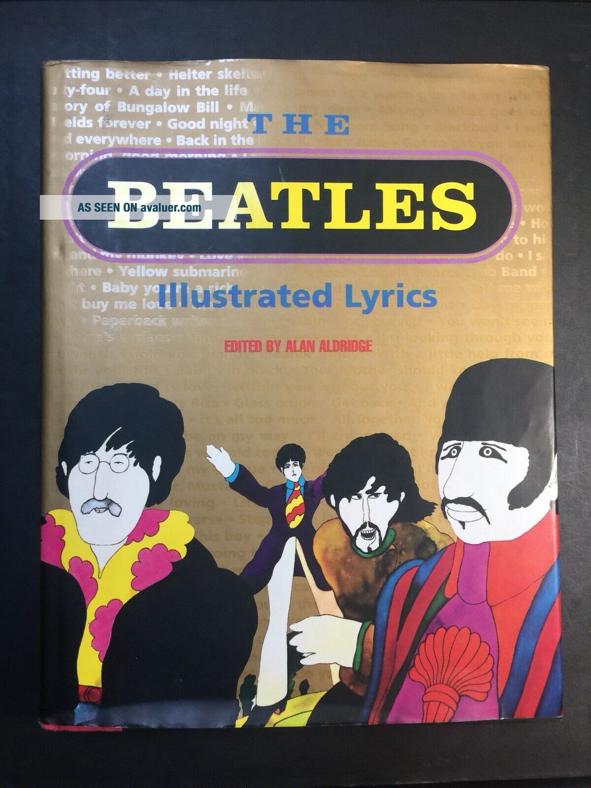 The BEATLES Illustrated Lyrics Hardcover Book Edited By Alan Aldridge ...