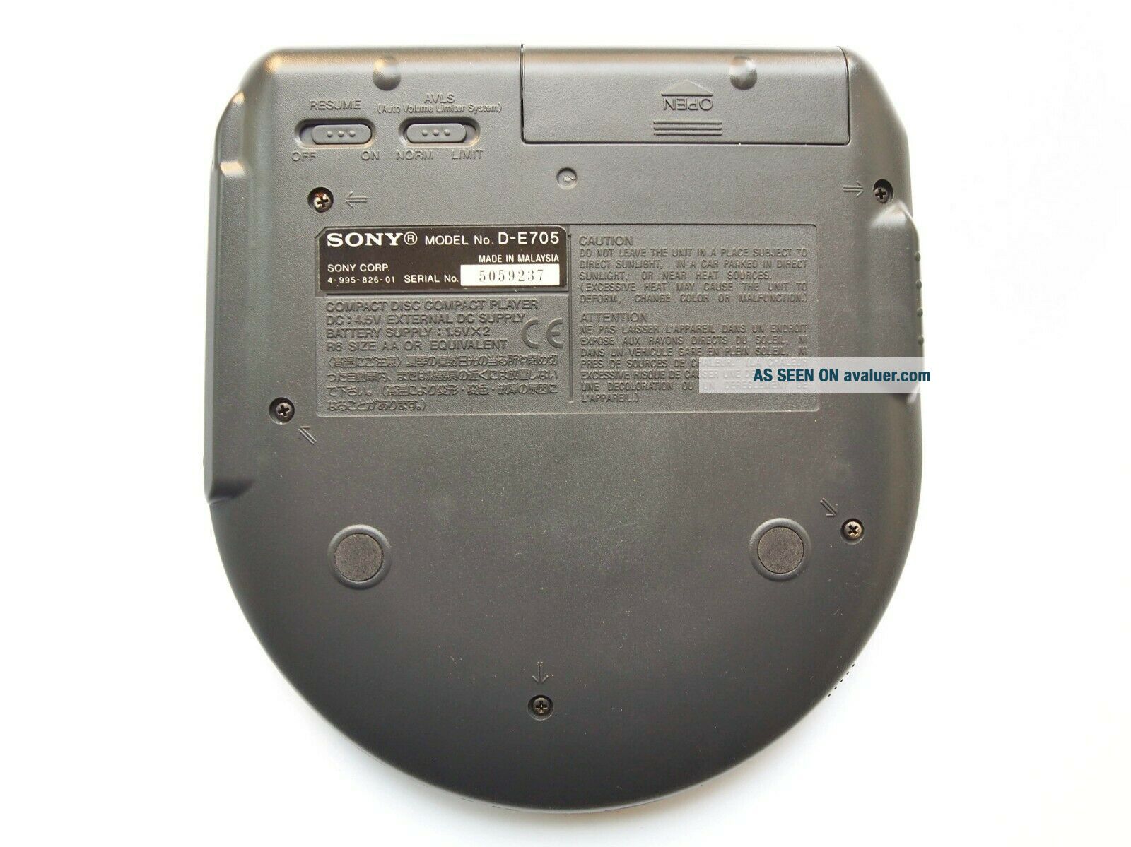 Sony DISCMAN ESP2 D - E705 CD Compact Player GROOVE With Remote Earbuds ...