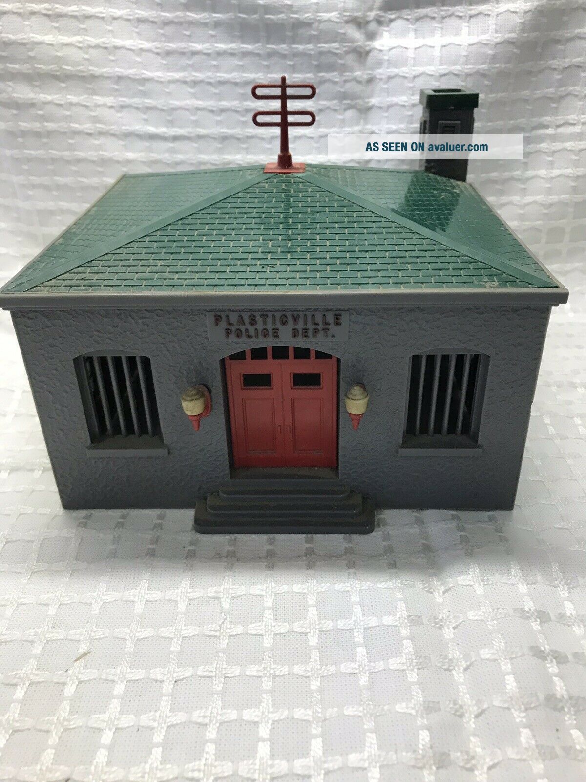 Vintage 1950s Plasticville Police Station O - Gauge Model Railroad ...
