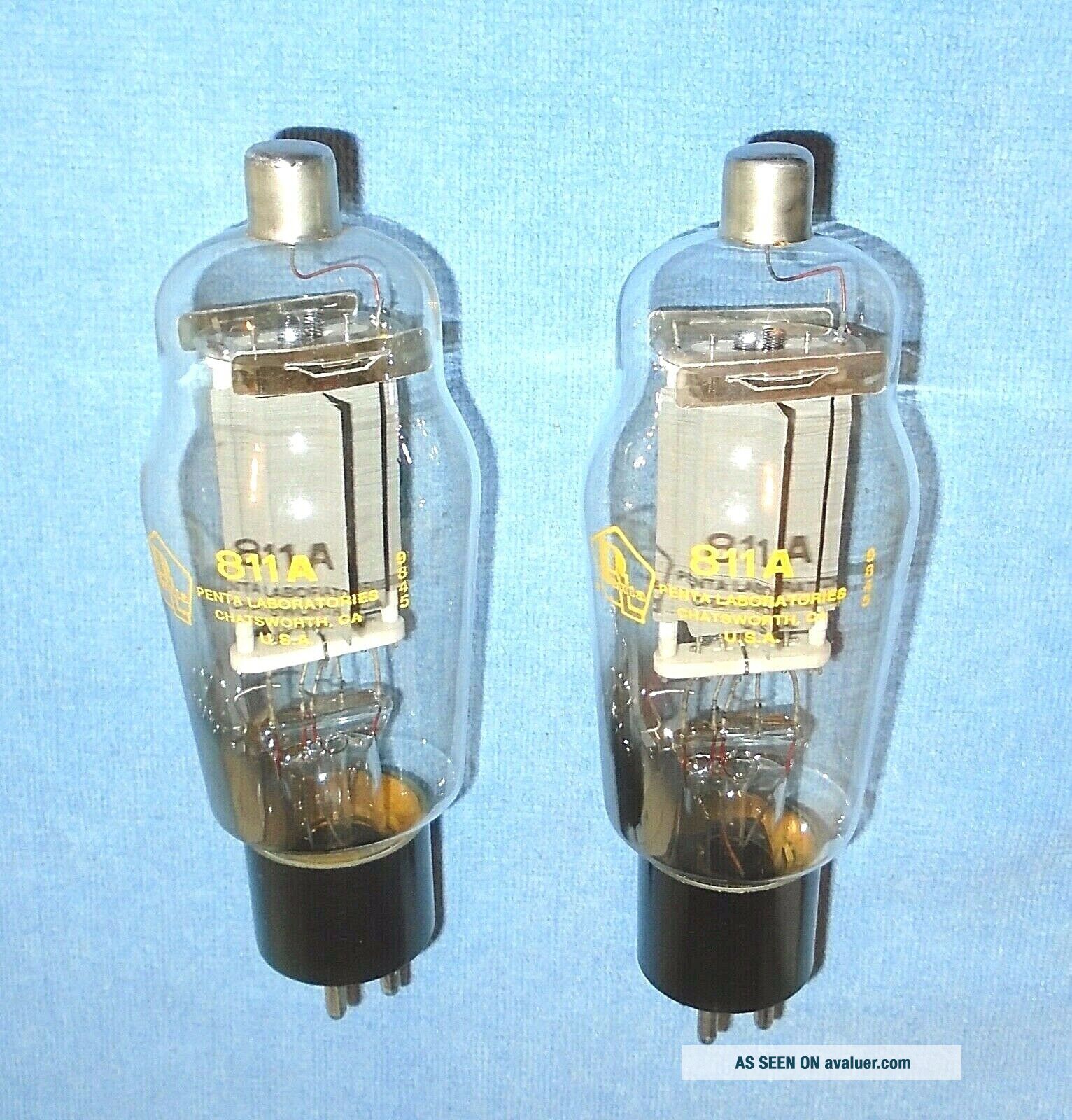 2 NOS Penta Labs 811 - A Vacuum Tubes - Matched Triodes For ...