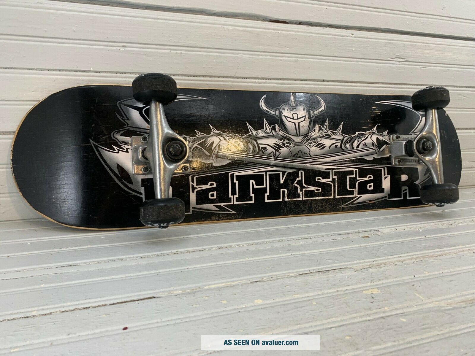 Vintage Darkstar Skateboard Complete Heavy Metal Mag FP Black Knight ...