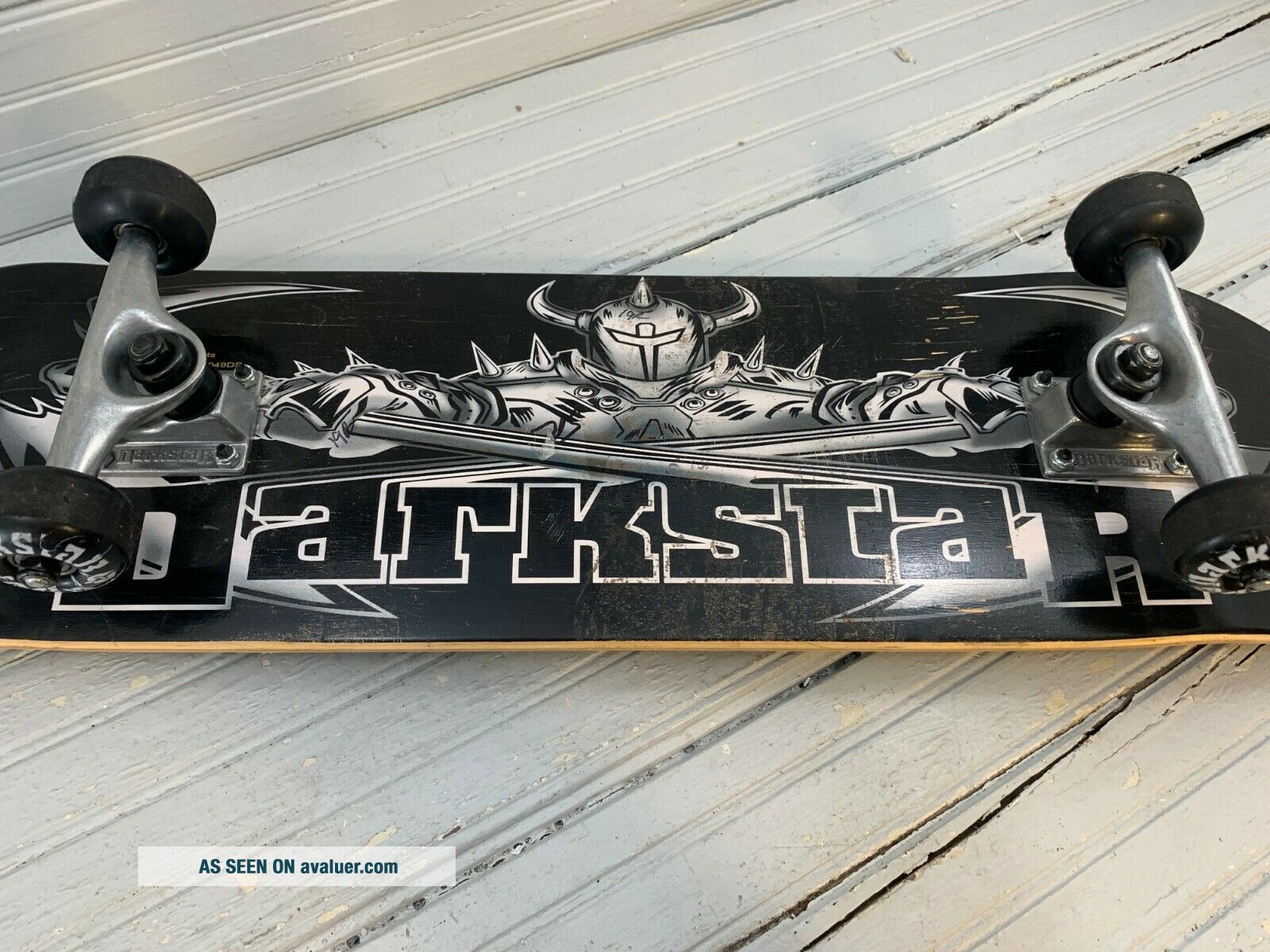 Vintage Darkstar Skateboard Complete Heavy Metal Mag FP Black Knight ...