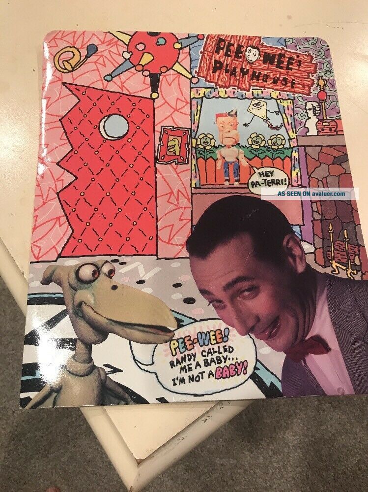 Pee Wee Herman Vintage School Homework Assignment Folder Puzzles Games ...