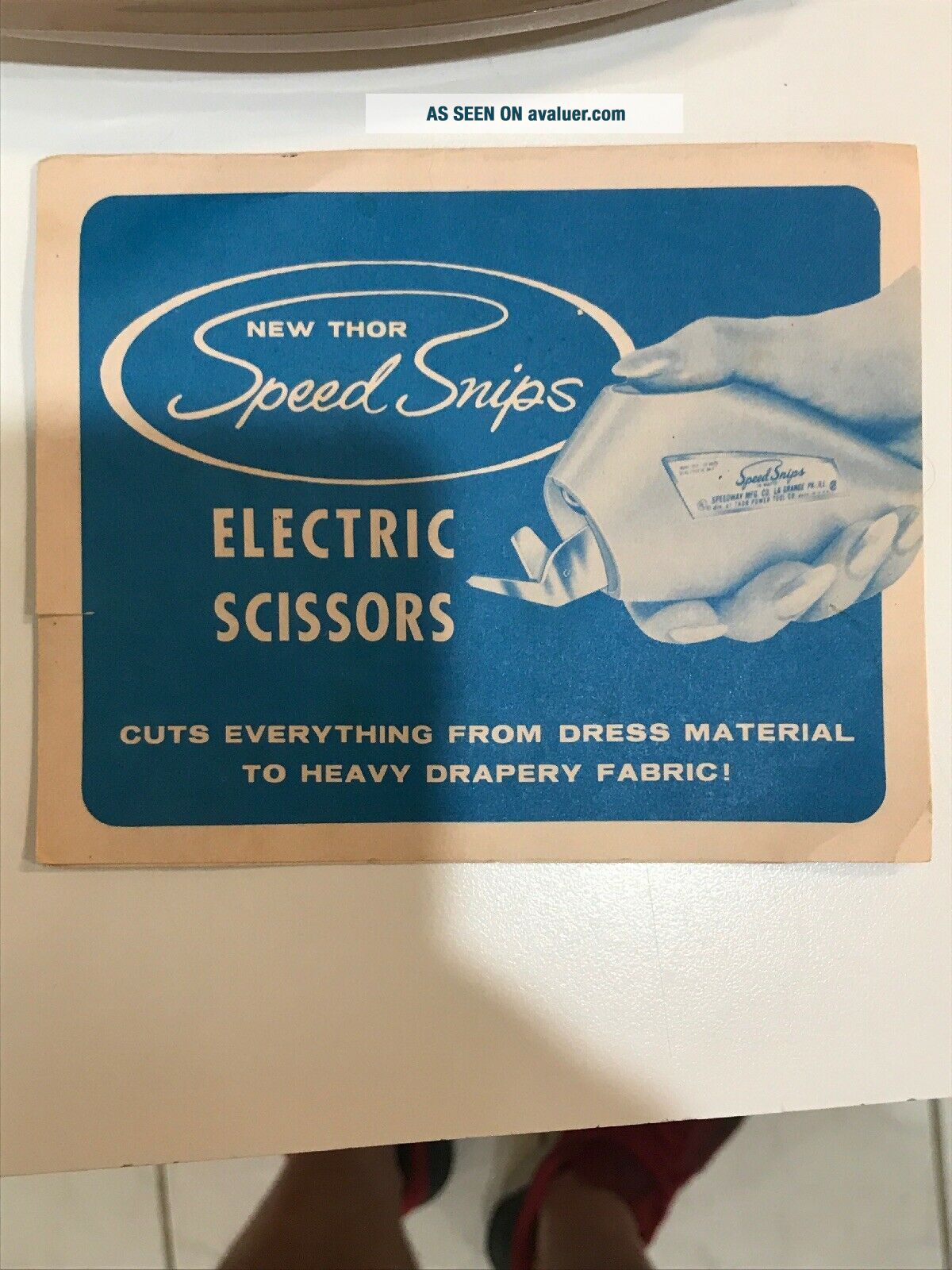 Vintage Thor Speed Snips Electric Scissors Model 1010A With Instruction ...
