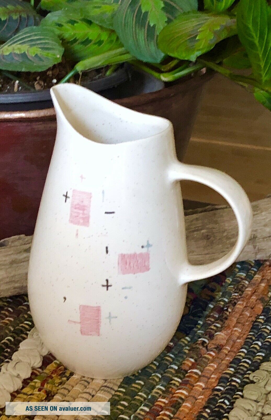 Vintage 50 ' S Vernonware - Tickled Pink Tall Pitcher - Mid - Century ...