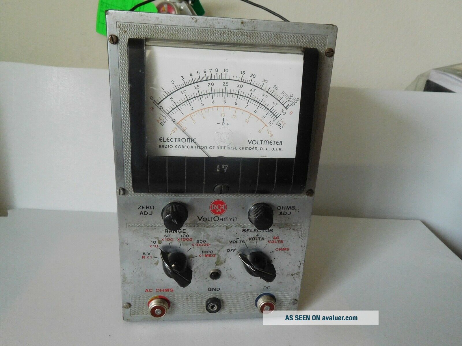 Vintage RCA VOLTOHMYST Type ELECTRONIC VOLTMETER Ohm Meter W Orig ...