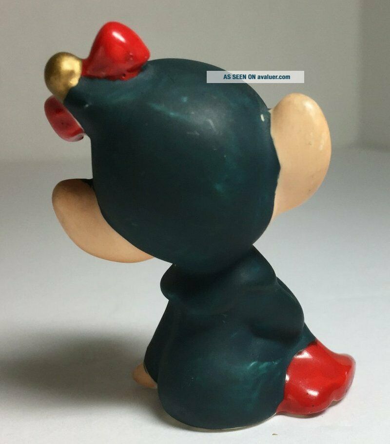 Vintage Napcoware Christmas Pixie Sitting Blonde Elf Figurine Japan MIJ ...