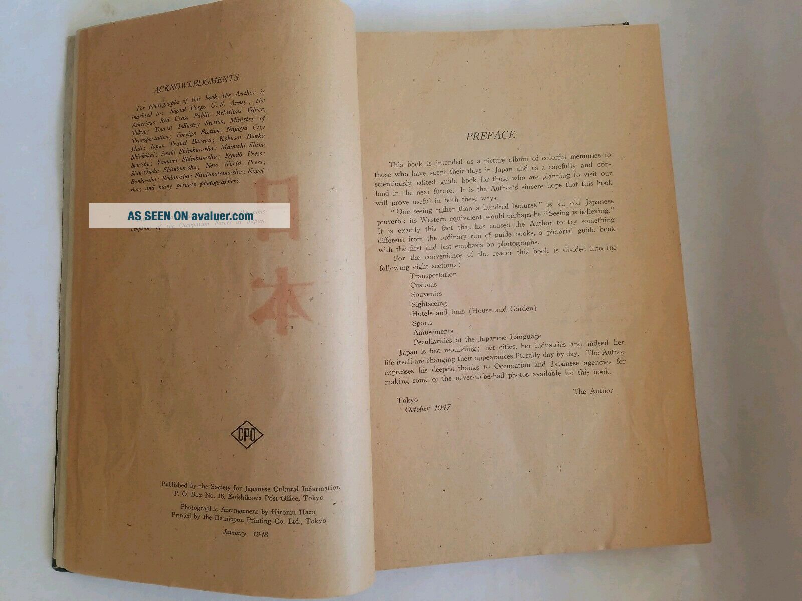 1948 JAPAN TODAY DR SHODO TAKI PICTURE GUIDE JAPANESE CULTURAL BOOK ...