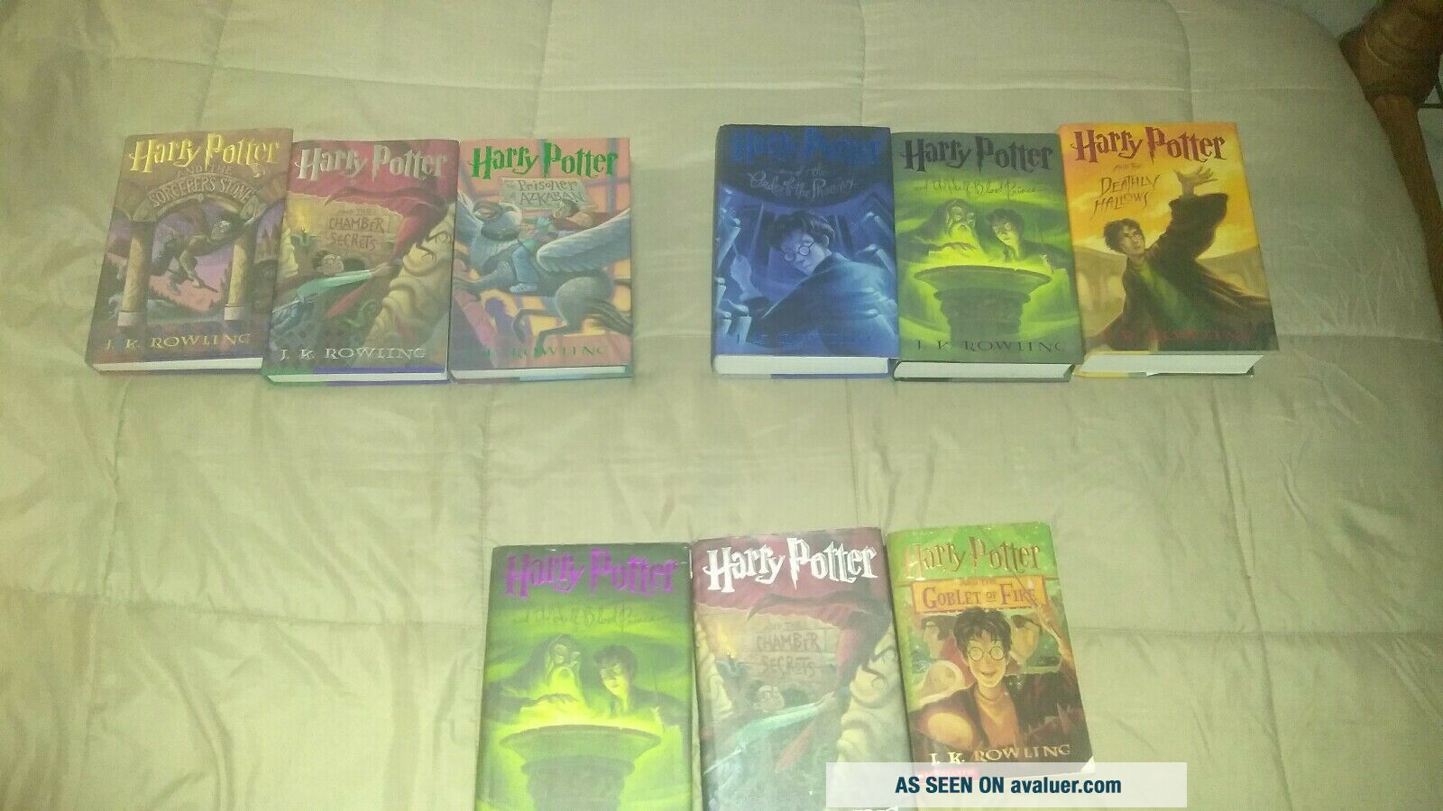 Complete Set Of 7 HARRY POTTER First Edition Hardcover Books J. K ...