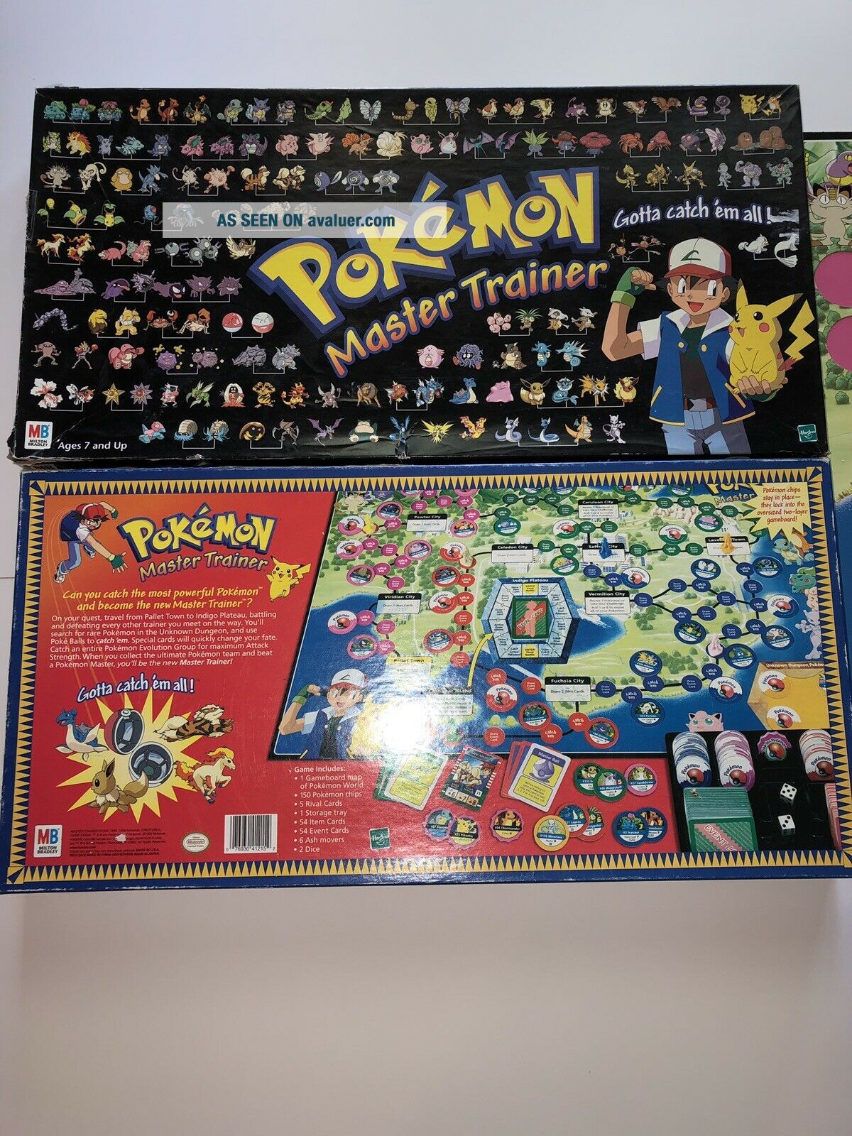 POKEMON MASTER TRAINER Board Game Nintendo 1999 Vintage | #7497477