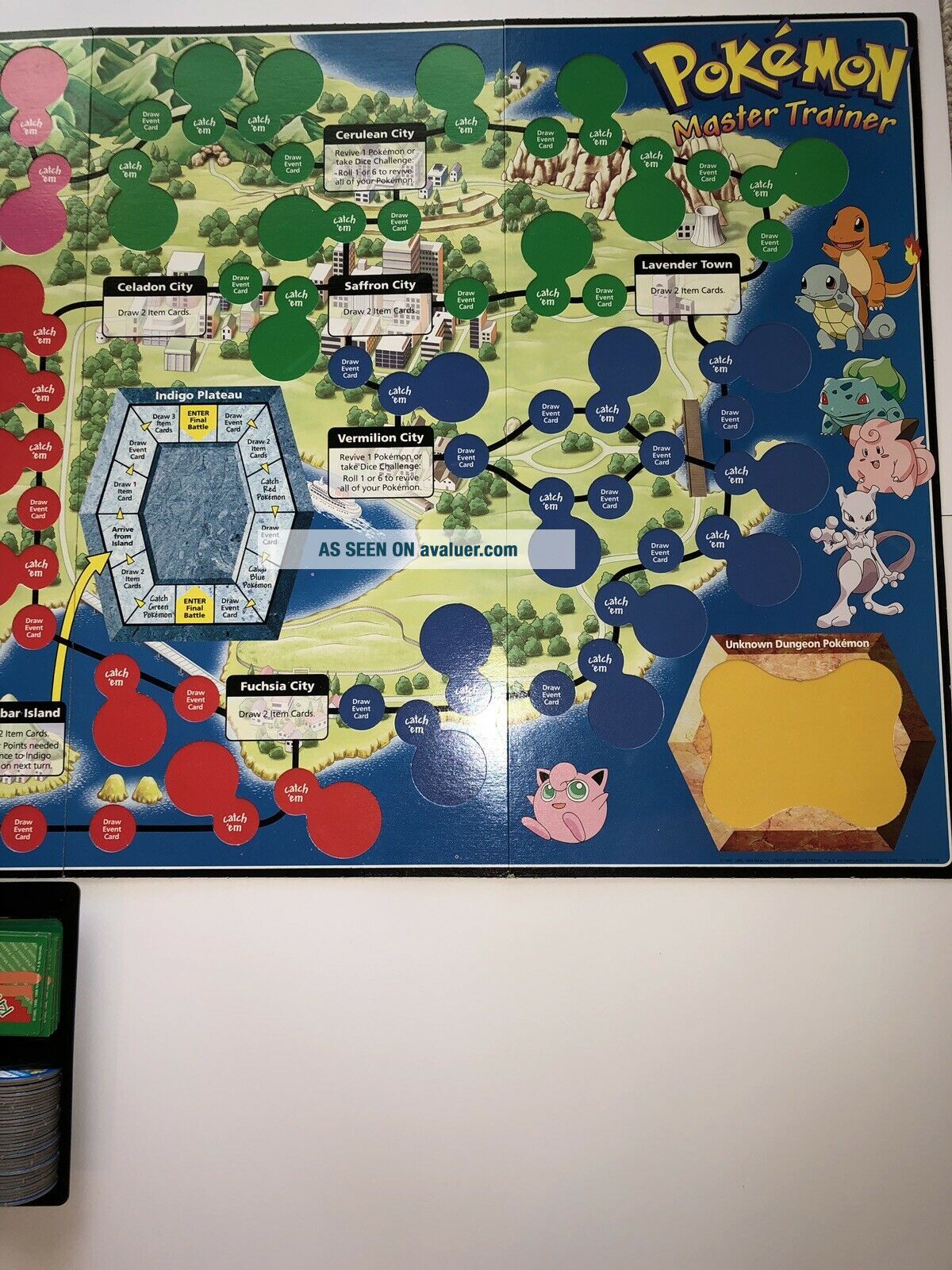 POKEMON MASTER TRAINER Board Game Nintendo 1999 Vintage | #7497477