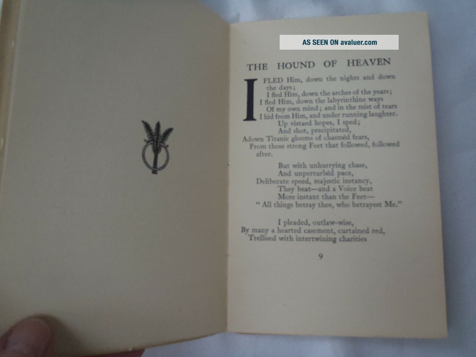 The Hound Of Heaven By Francis Thompson C. 1916 | #7465111