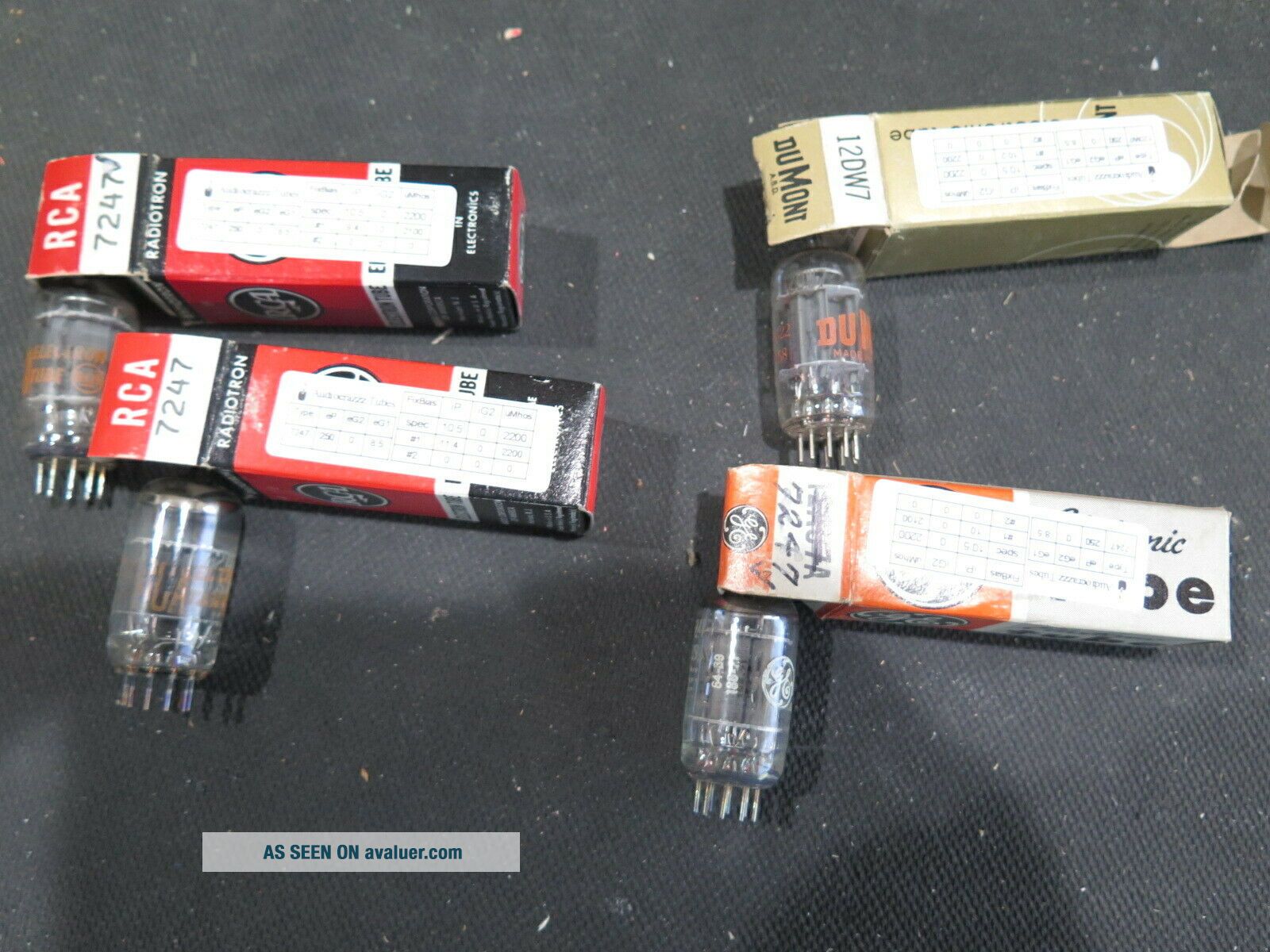 4 Ea NOS (3) (1) 12DW7 7247 RCA GE Dumont Vacuum Tube Amplitrex | #7452626