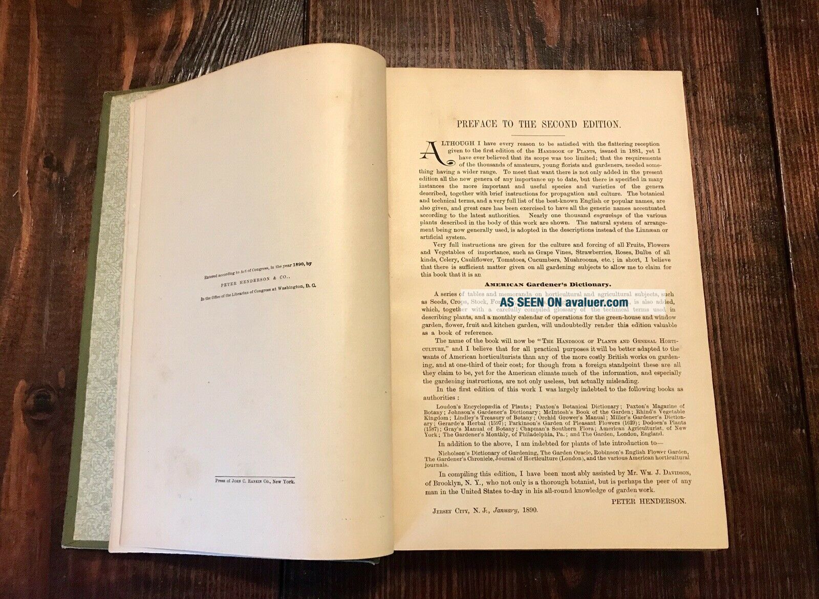 Henderson ' S Handbook Of Plants And General Horticulture, 2nd Ed, 1910 ...